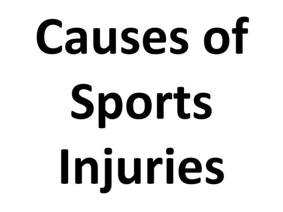 Sports Injuries (Grade 11 PE and HEALTH) | PPT