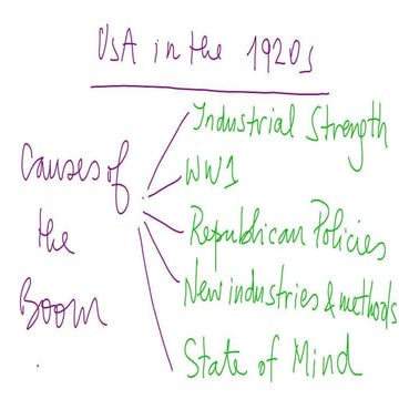 Causes Of The Boom in Usa | PDF