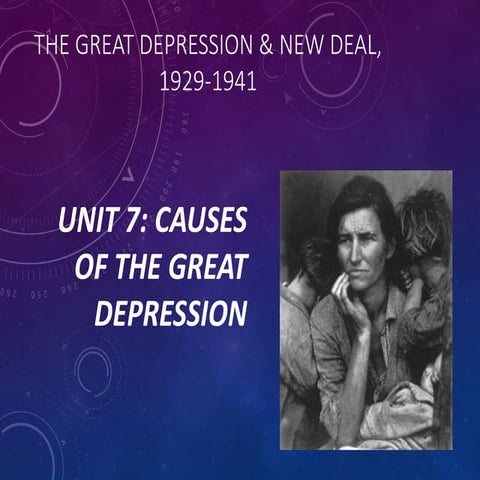 Causes of the Great Depression | PPT