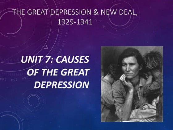 Great depression_ICICI BLP, NIIT | PPT