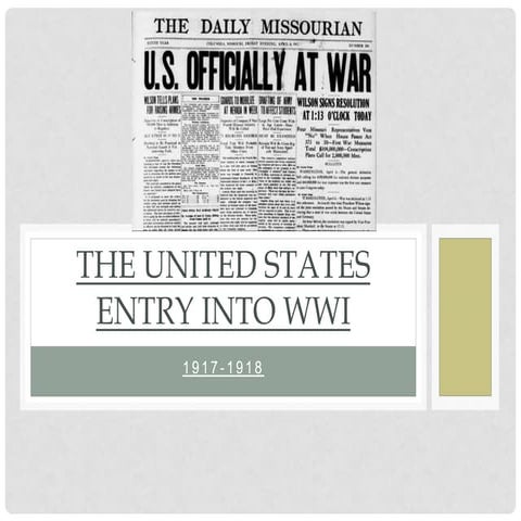 Causes of US Entry Into WWI.ppt | Death, Injury, or Military Conflict ...