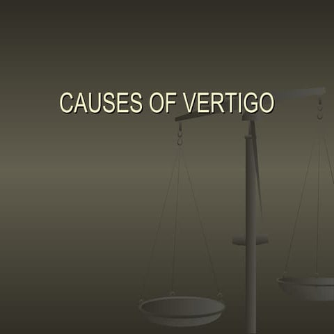 Causes of vertigo | PPT