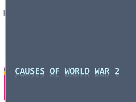 Causes of ww1 | PPTX