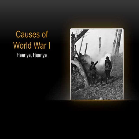 Causes of world war i | PPT