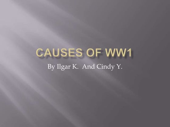 World war 1 | PPT