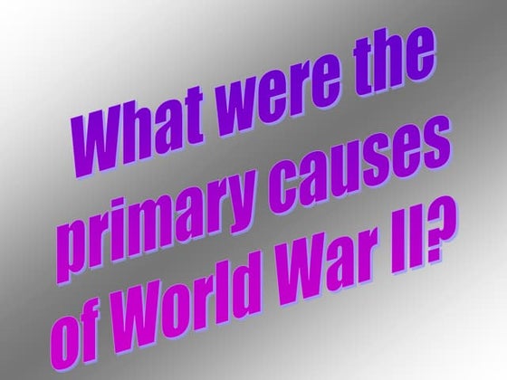 The Second World War | PPT