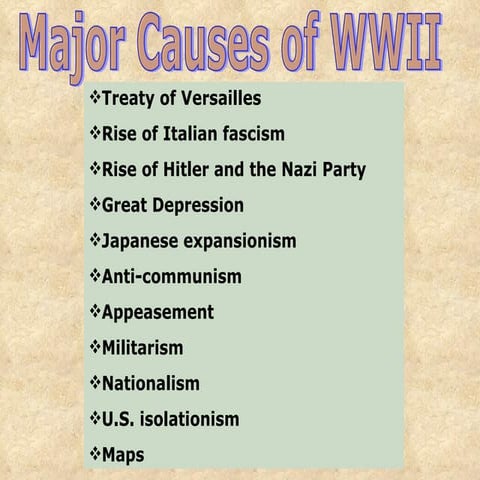 Causes wwii | PPT