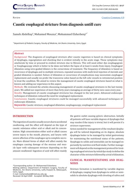 CORROSIVE ESOPHAGEAL INJURY.pptx | First Aid | Injuries
