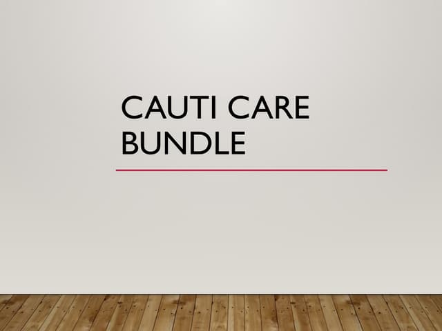 Infection Control Bundles | PPTX