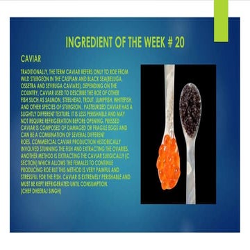 Caviar | PPTX