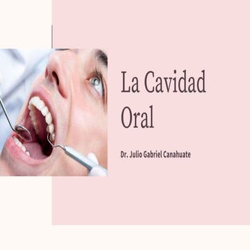 La Cavidad oral, componentes y anatomía. | PDF