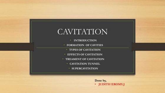 Cavitation in pumps | PPTX | Physics | Science