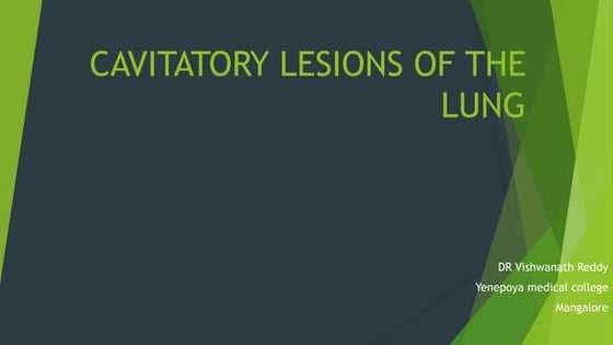 Differential diagnosis of cavitary lung lesions | PPT