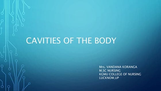 BODY CAVITIES AND THORACIC DUCT WITH DIAGRAMS | PPTX