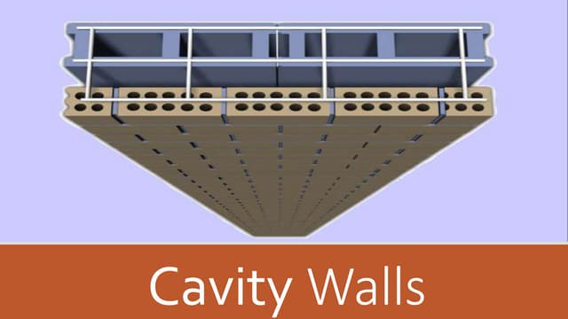 Cavity walls, Building construction, passive cooling | PPTX