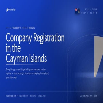 Comprehensive Guide to Registering a Cayman Islands Company | PDF