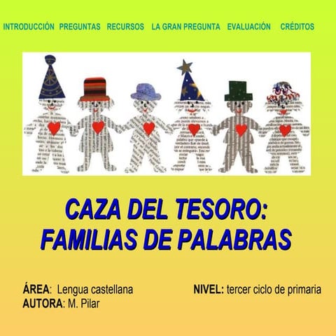 Caza del tesoro. familias de palabras | PPT