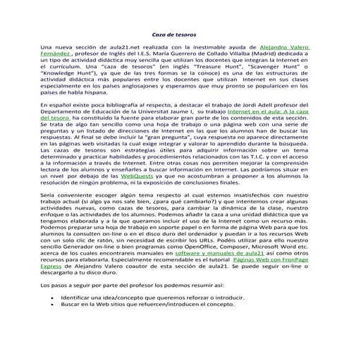 Caza de tesoros | PDF