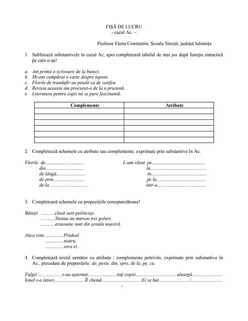 Test cls 7 verbul (i) | PDF