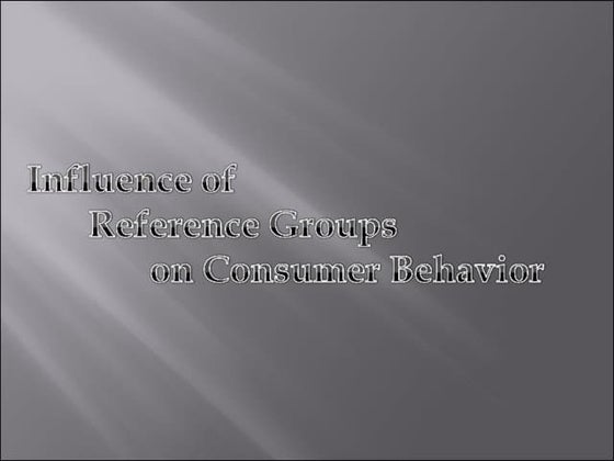 Models of consumer behavior | PPT