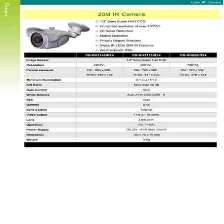 Cb-rk3142-ir24, Campro Bangladesh | PDF