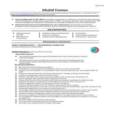 CV Khalid Younus | PDF
