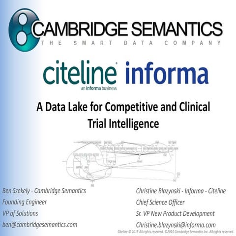 BioIT 2015 Data Lake Talk | PPTX | Databases | Computer Software and Applications