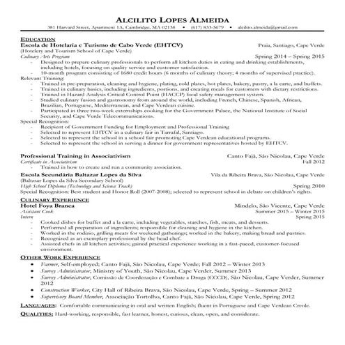 LopesAlmeida_Resume_Culinary | DOC