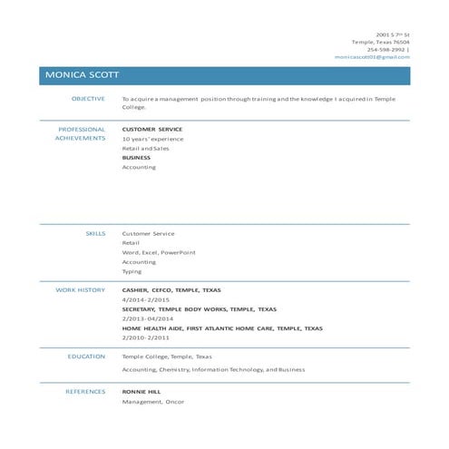 Monica Scott Resume | DOCX