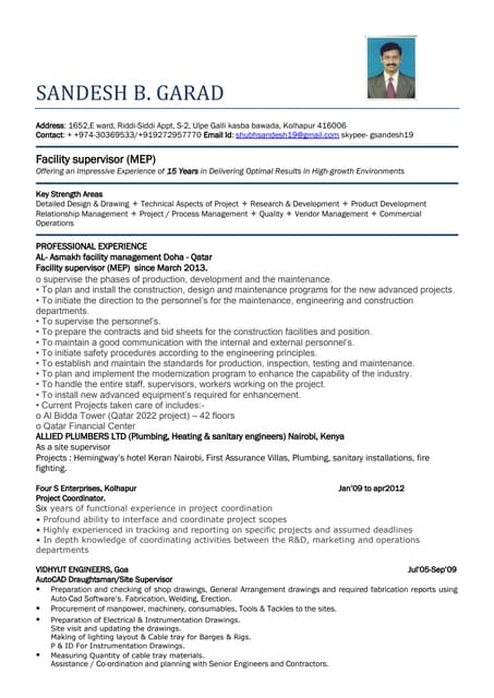 CV_ BIM Revit Mep Modeler & Draftsman | PDF