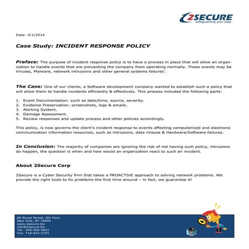 Incident-Response-Policy | PDF