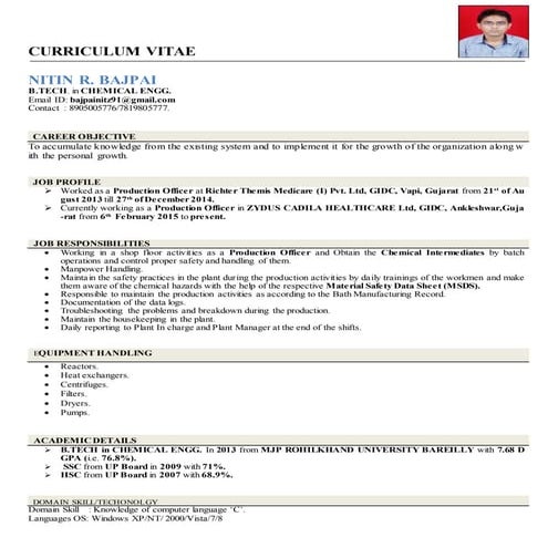 Nitin Bajpai updated CV | DOCX