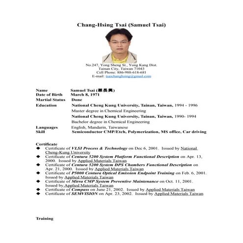 Samuel CV 2016_v4 | PDF