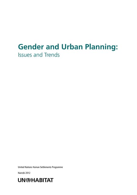 Gender Mainstreaming And Planning | PPT | Debated Sensitive Social ...