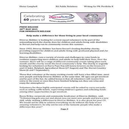 Diverse Abilities press release | DOCX