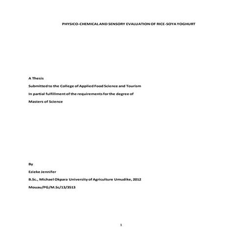 M.Sc Project Proposal | DOCX