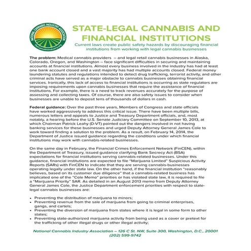 NCIA Banking One Pager | PDF
