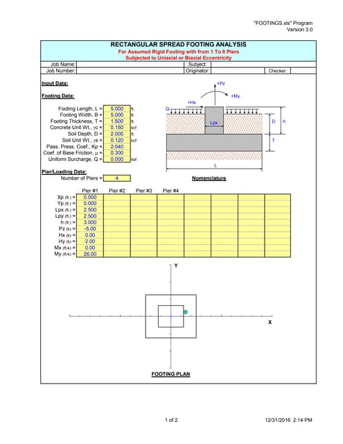 Isolated Footing | PDF