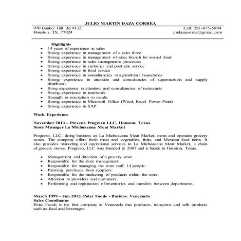 CV Julio Martin Daza Mar 15 | PDF