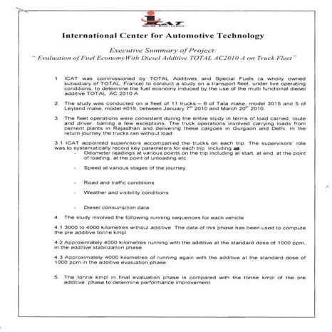 ICAT Executive Summary | PDF