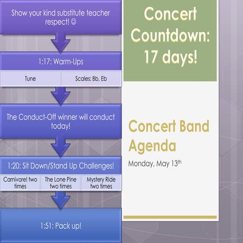 Concert Band Agenda | PPT