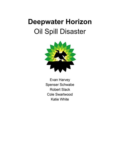 Deepwater Horizon Oil Spill | PPT