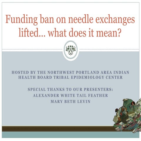 2 5 16 Syringe Exchange Webinar | PPTX