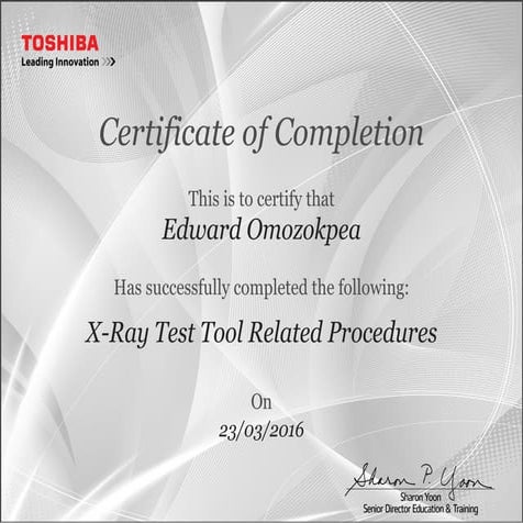 Certificate for xray test tool | PDF | Medical Tests | Medical Health