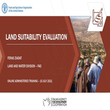 The land suitability classification and mapping | PDF