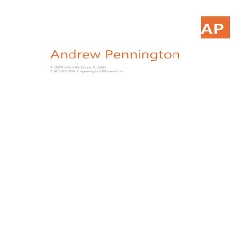 Andrew Pennington Resume | DOCX