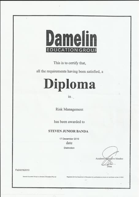 UNISA - Certificate | PDF UNISA - Certificate | PDF