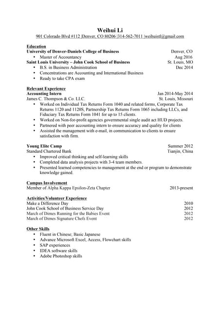 Kennedy Resume (finance) | DOCX