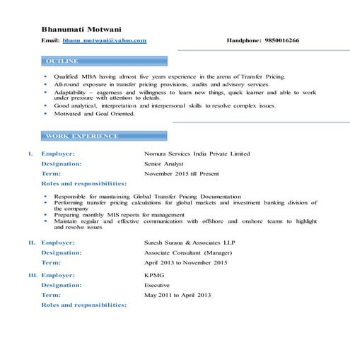 Resume - Bhanu Motwani | DOCX