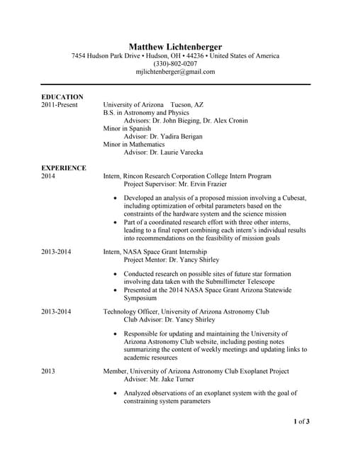 Strylowski Resume | PDF
